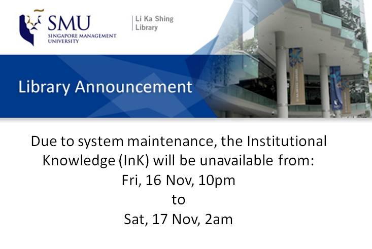 InK system maintenance | SMU Newsroom