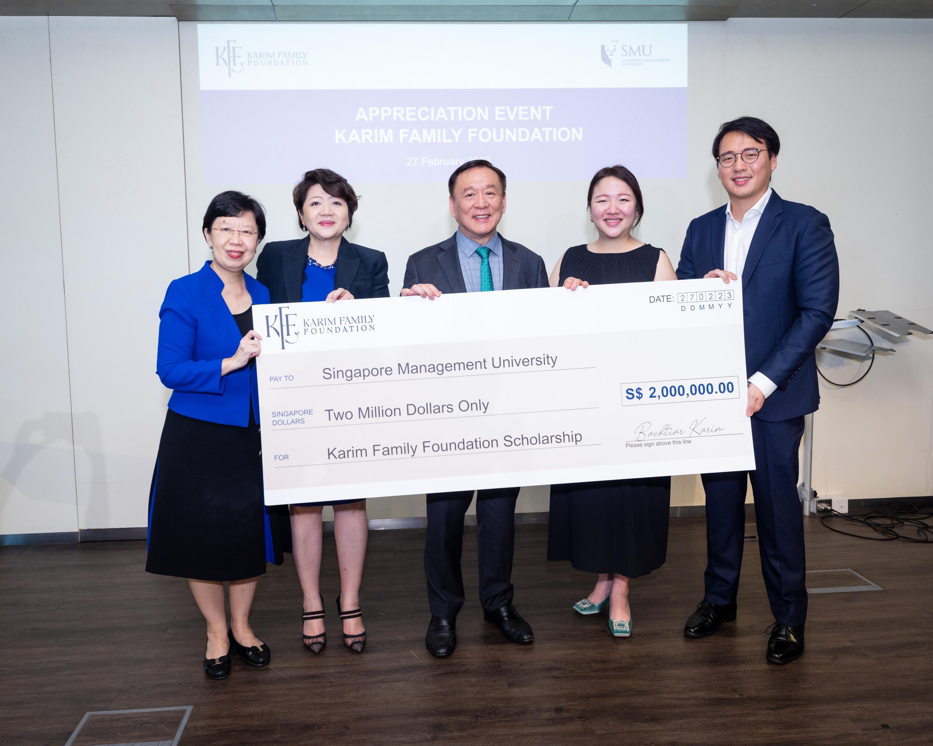Karim Family Foundation Donates S$2 Million Towards Financial Aid | SMU ...