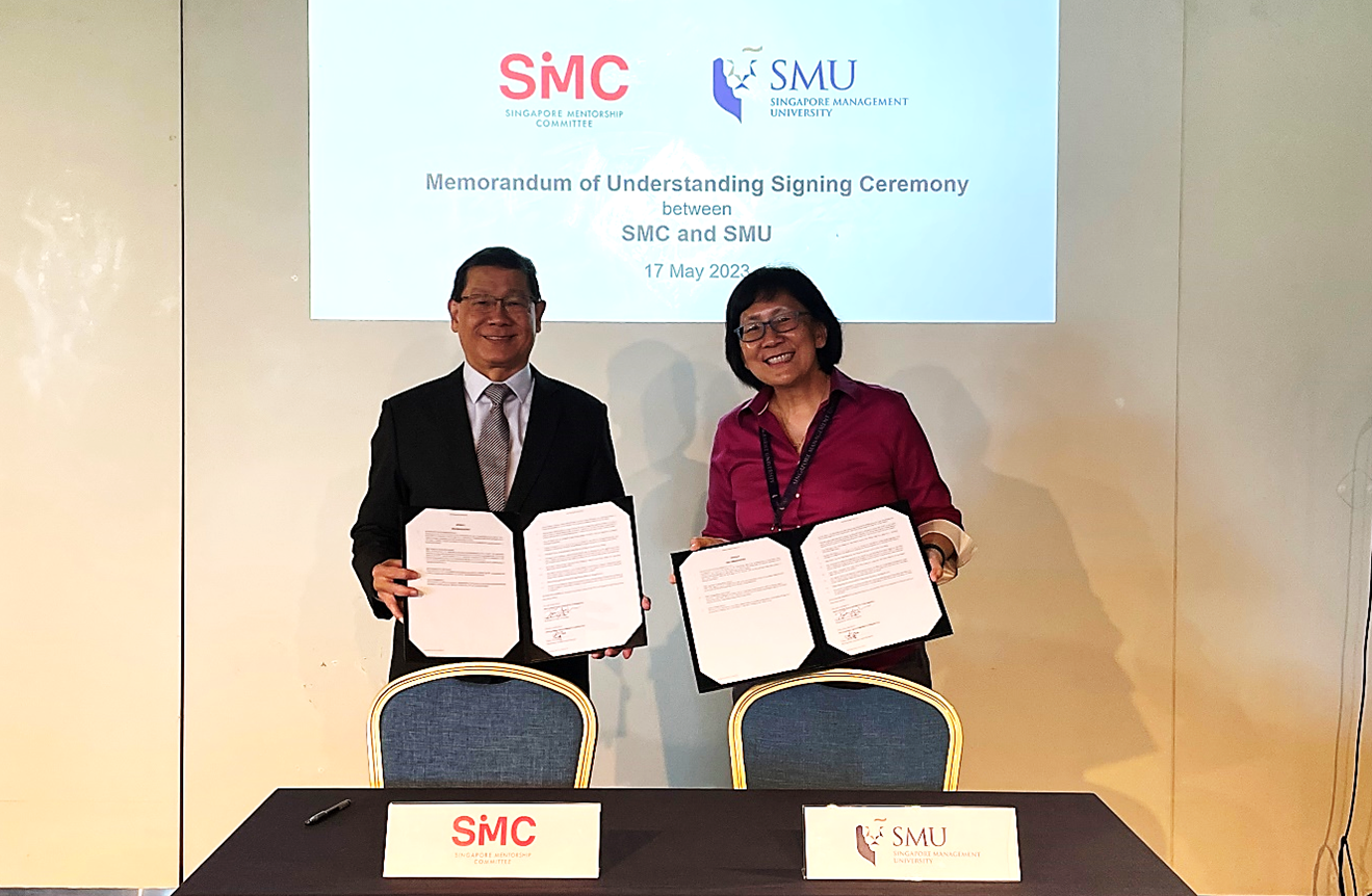 Singapore Management University signs MOU with the Singapore Mentorship ...