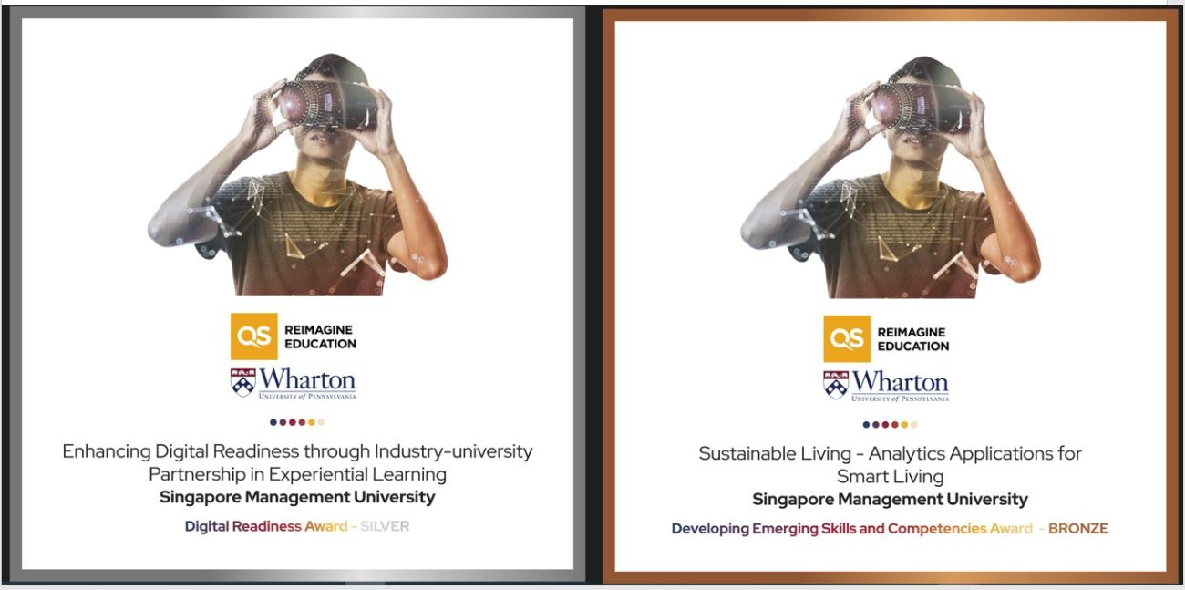 SMU-X wins 2 awards at QS Reimagine Education Awards 2022 | SMU Newsroom