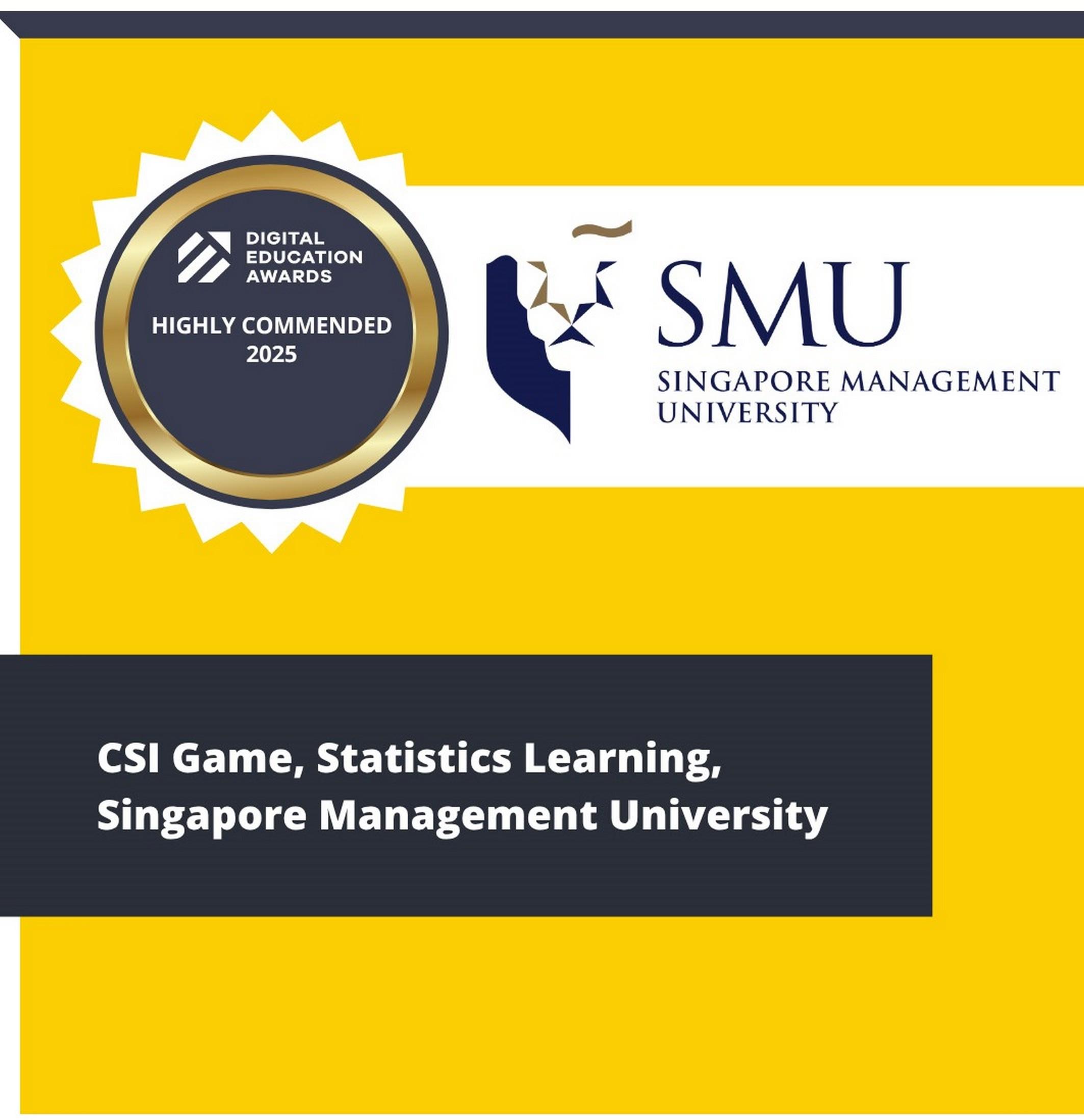 SMU Recognised at Digital Education Awards 2025 for Digital Game-Based ...