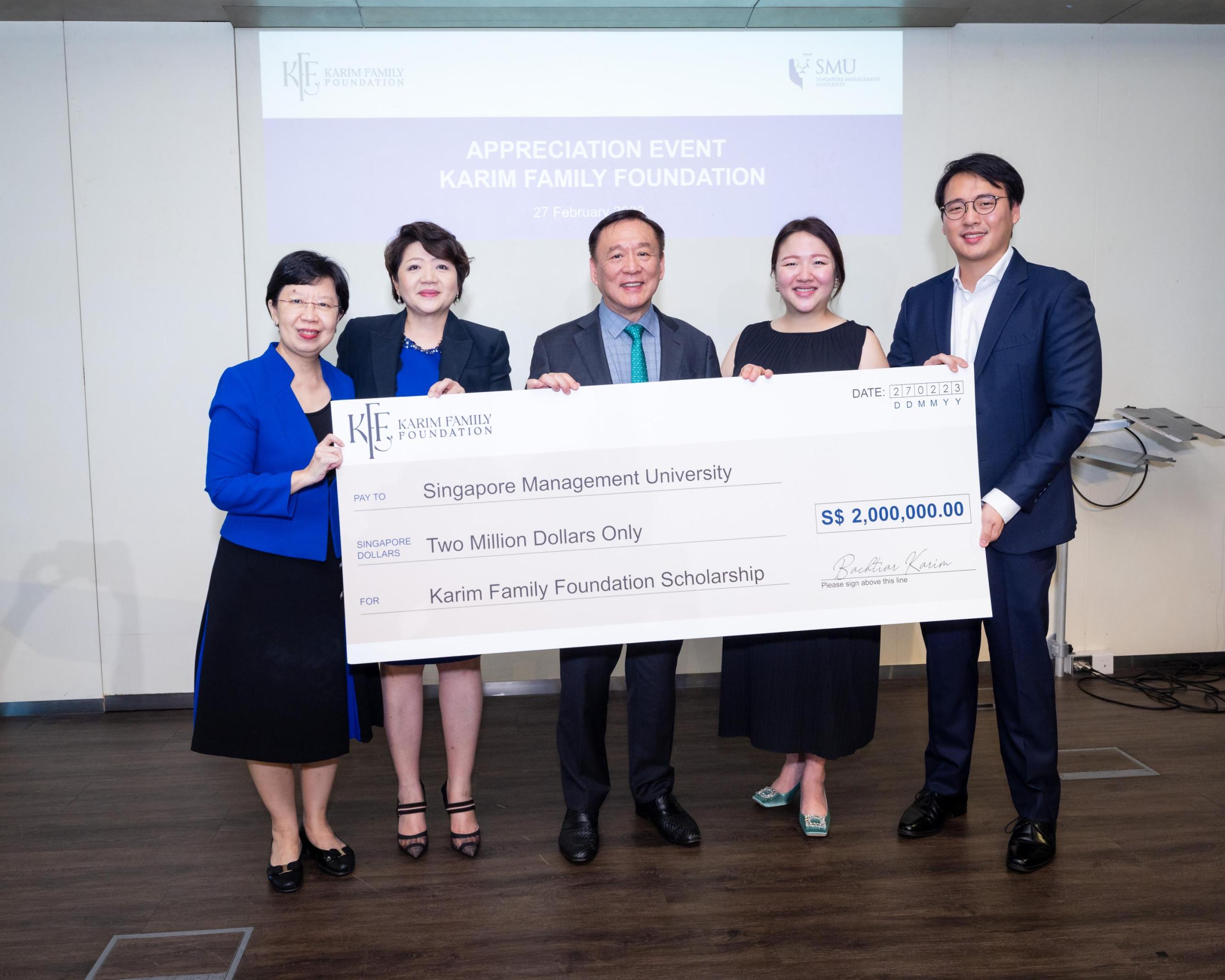 Karim Family Foundation Donates S$2 Million Towards Financial Aid | SMU ...