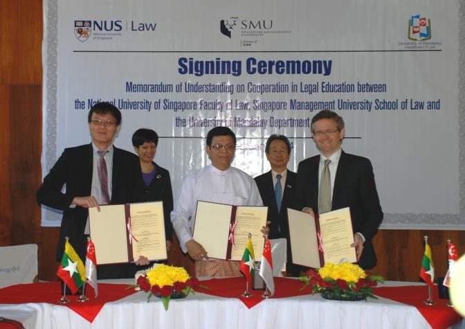 Landmark MOUs on legal education between Singapore and Myanmar | SMU ...